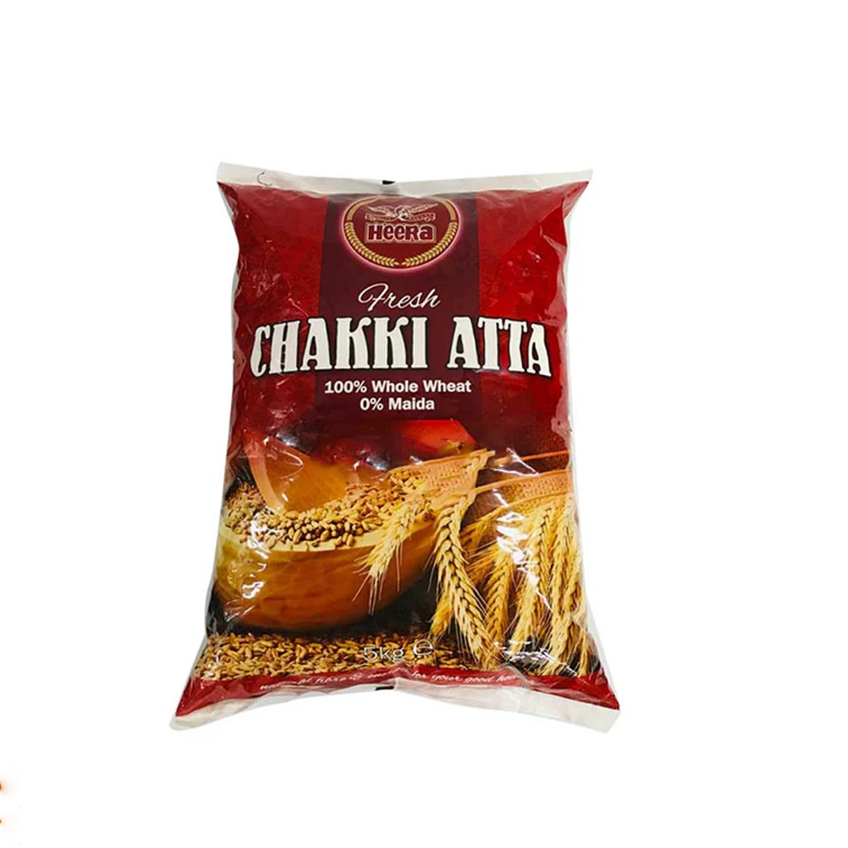 Heera Fresh Chakki Atta 5kg – Asia Continental